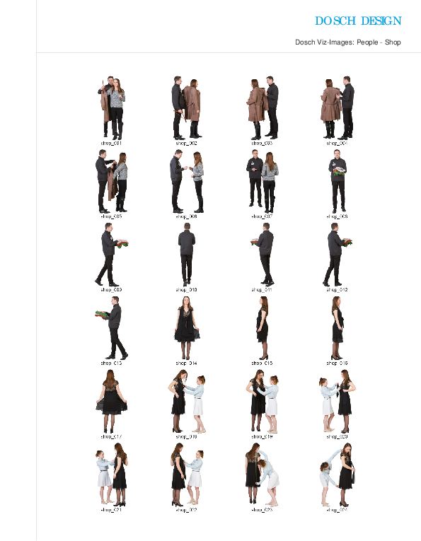 DOSCH DESIGN - DOSCH 2D Viz-Images: People - Shop